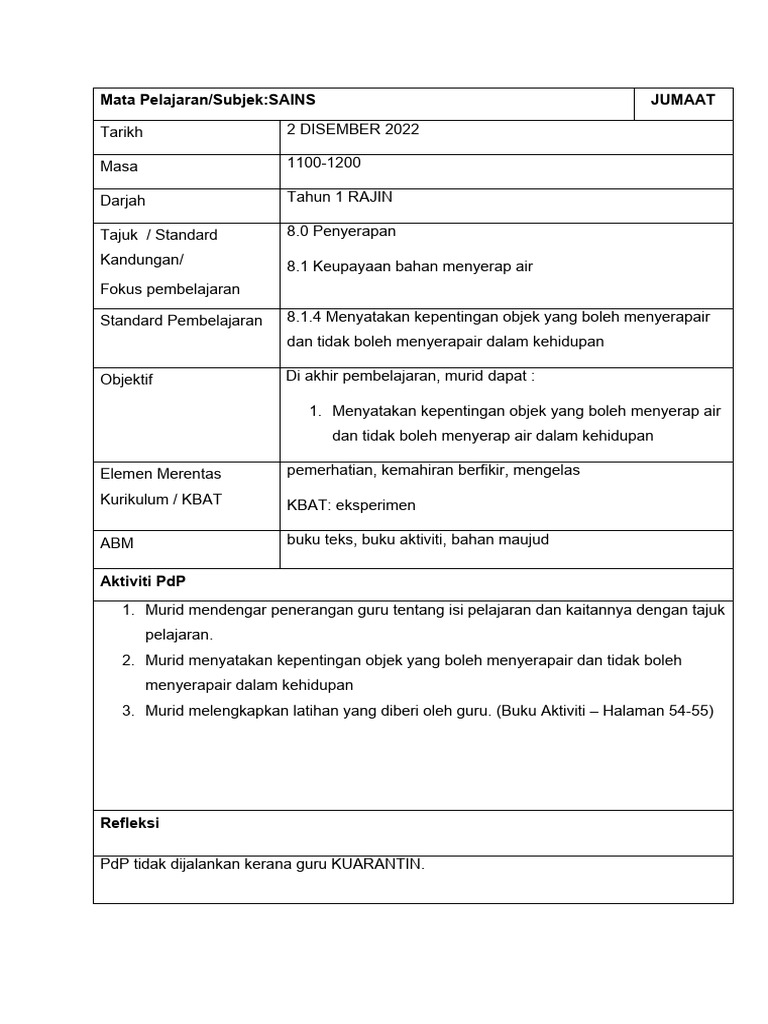 RPH 2 Dec 2022 Jumaat | PDF