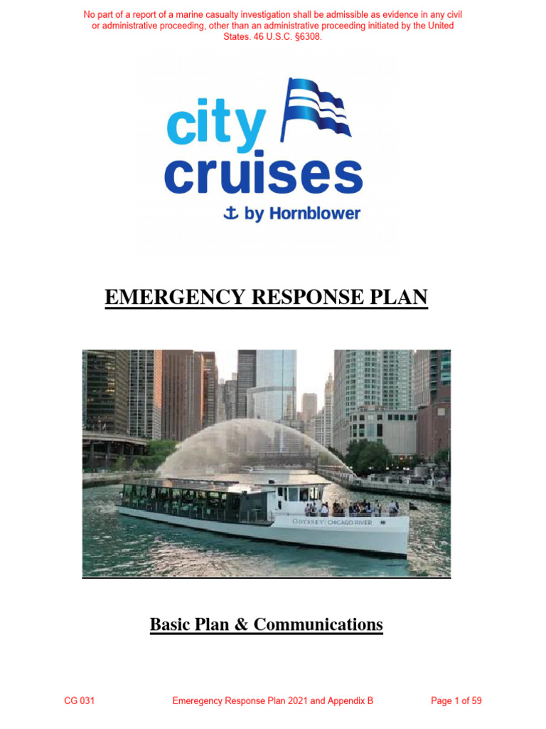 Emergency Respon Plan | PDF | Emergency | Sea Captain