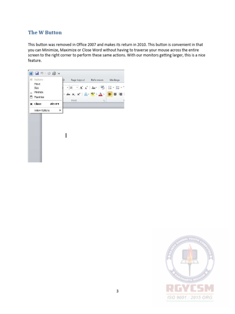 Office 2010 Interface Features | PDF | System Software | Software