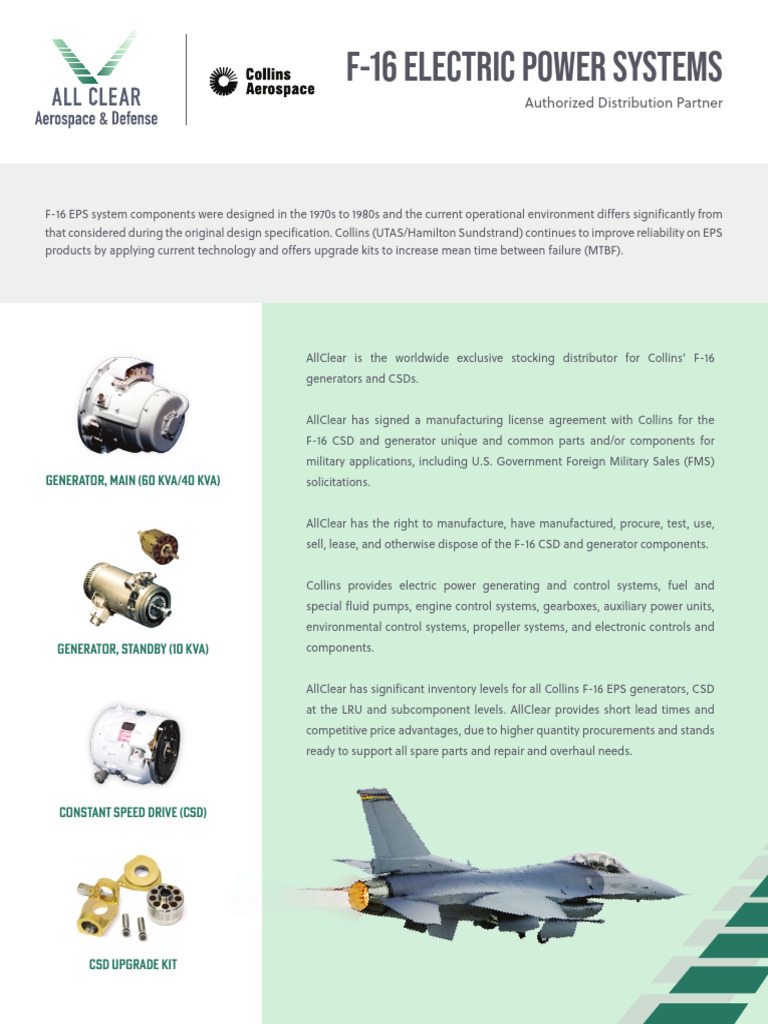 F-16 Electric Power Systems Overview | PDF | Technology & Engineering