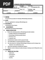 SOP For Microbiological Good Laboratory Practices | PDF | Technology ...