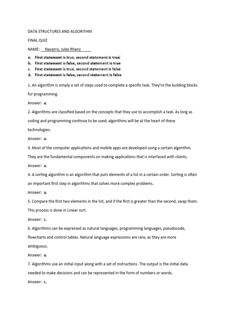 Data Structures And Algorithm Pdf Algorithms Machine Learning