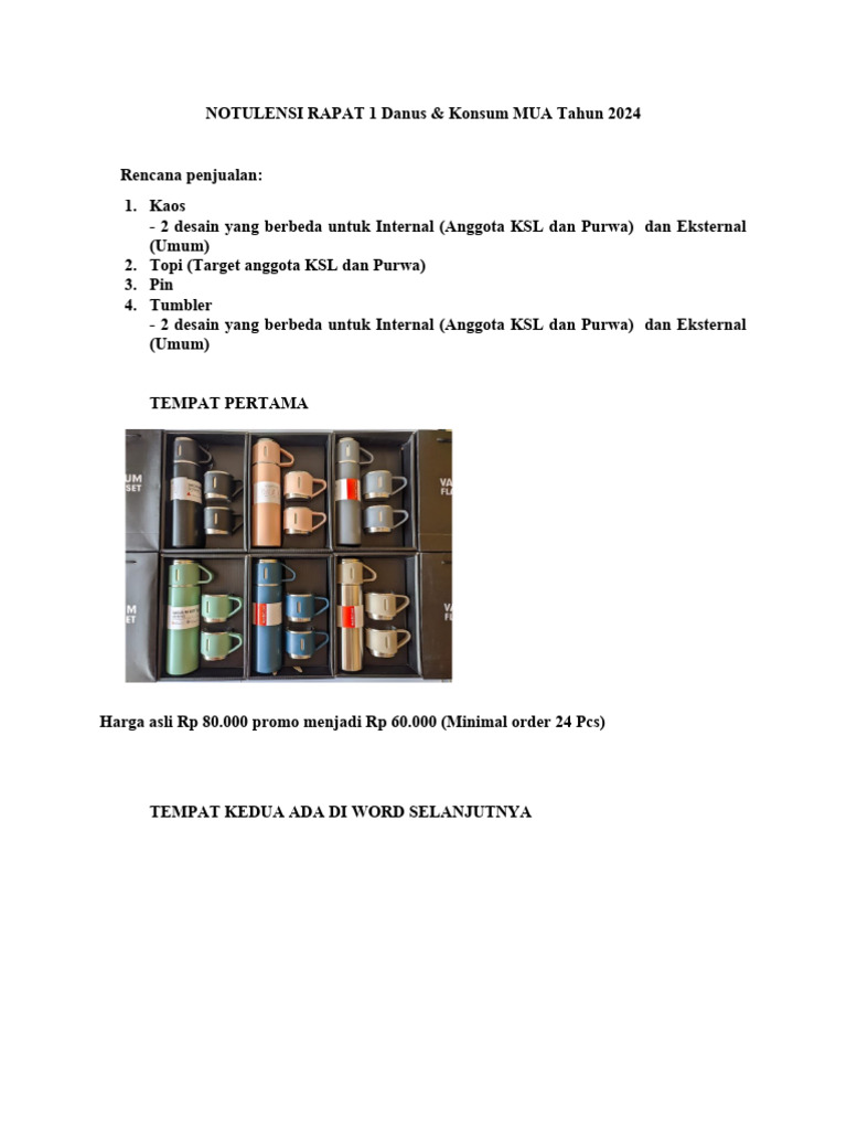 Rencana Danusan Revisi 1 | PDF | Memasak, Makanan, & Anggur | Gaya Hidup