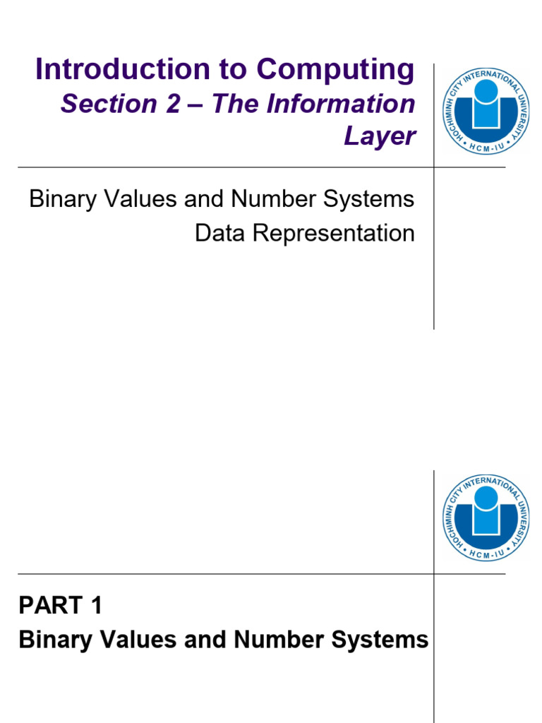 Session 2 - Information Layer - Part 1 | PDF | Numbers | Decimal