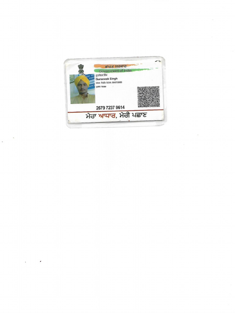 Id Proof Gursewak Singh | PDF