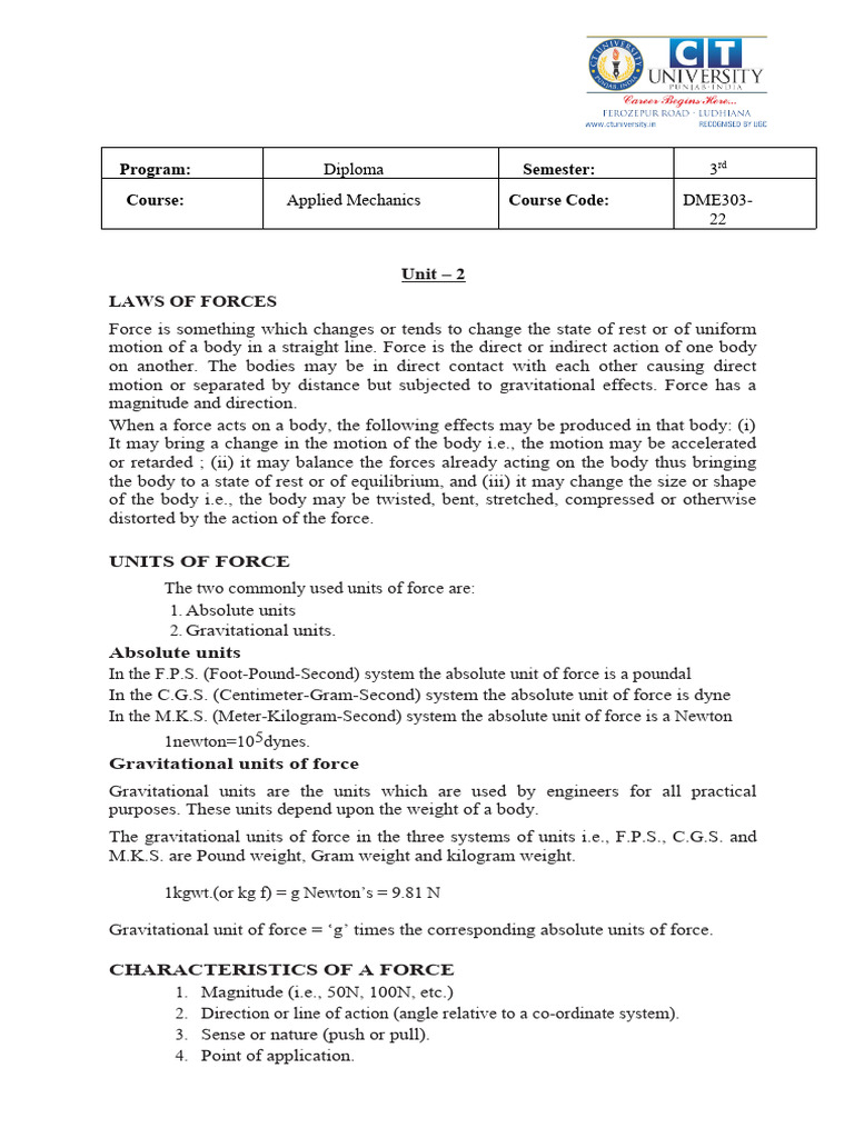 2 Laws Of Forces Pdf