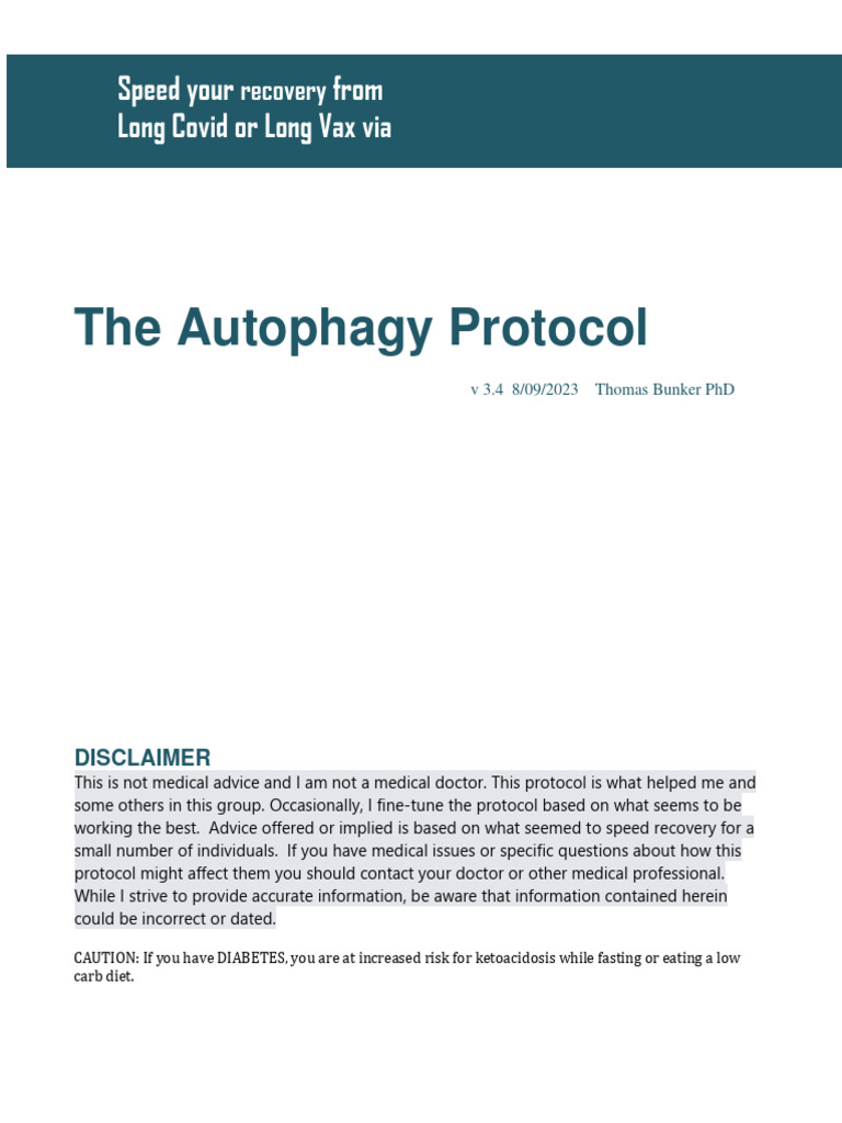 Autophagy Protocol v3.4 6 | PDF
