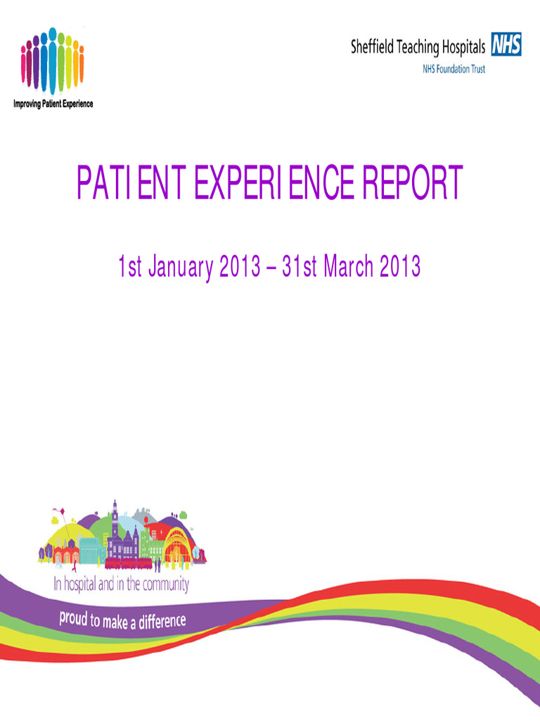 Patient Experience Report - Jan-Mar 2013 | PDF | Patient | Nursing