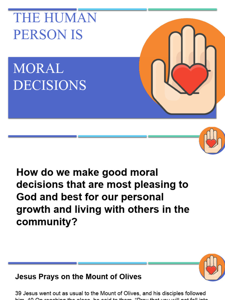 GRADE 9 CLE Lesson 8 - Human Person Is Called To Make Moral Decisions | PDF | Jesus | Morality