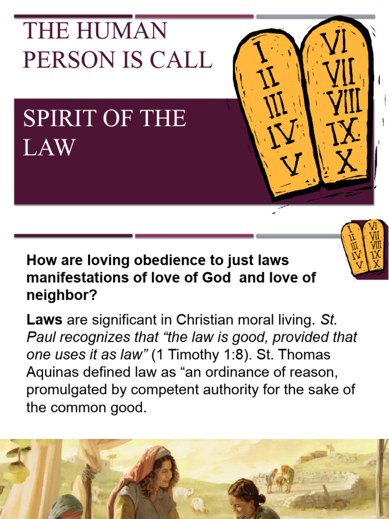 GRADE 9 CLE Lesson 7 - Human Person Is Called To Live The Spirit of The ...