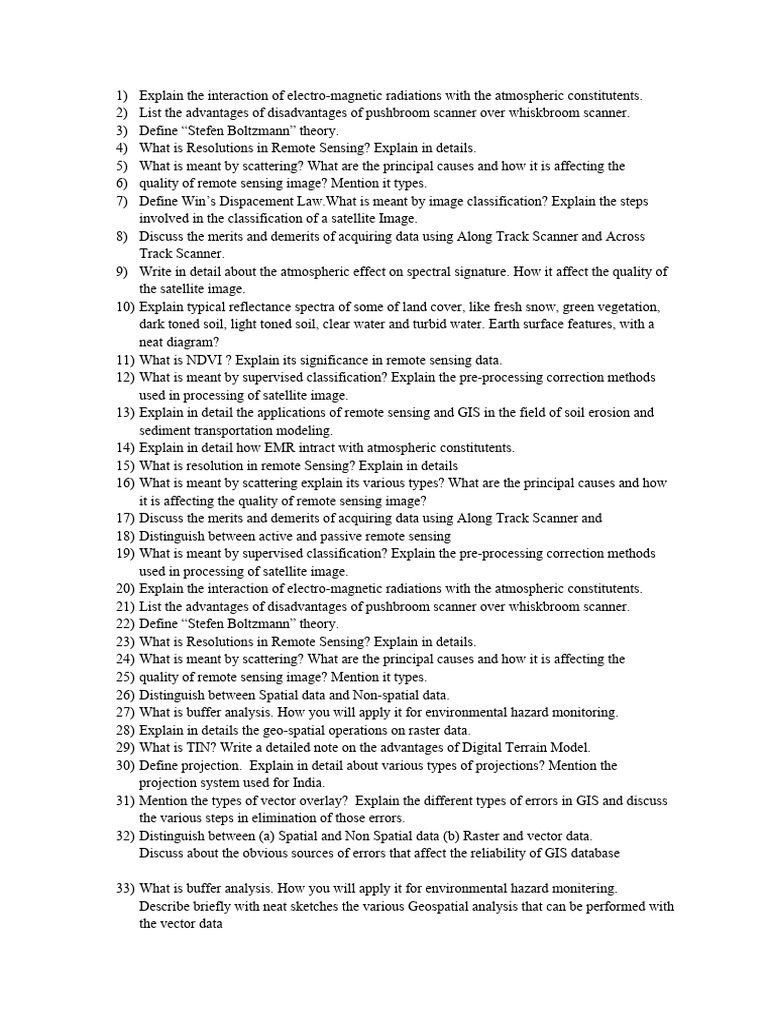 Model QP Fro RS and GIS | PDF