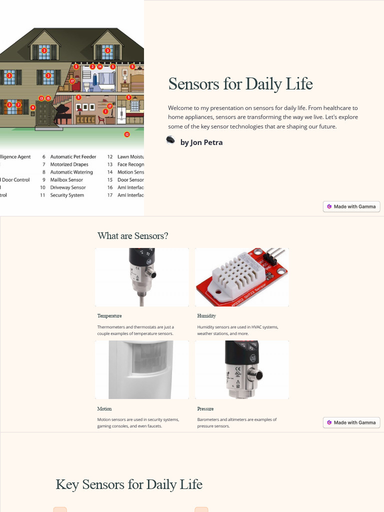 Essential Sensors in Daily Life | PDF | Internet Of Things | Computing