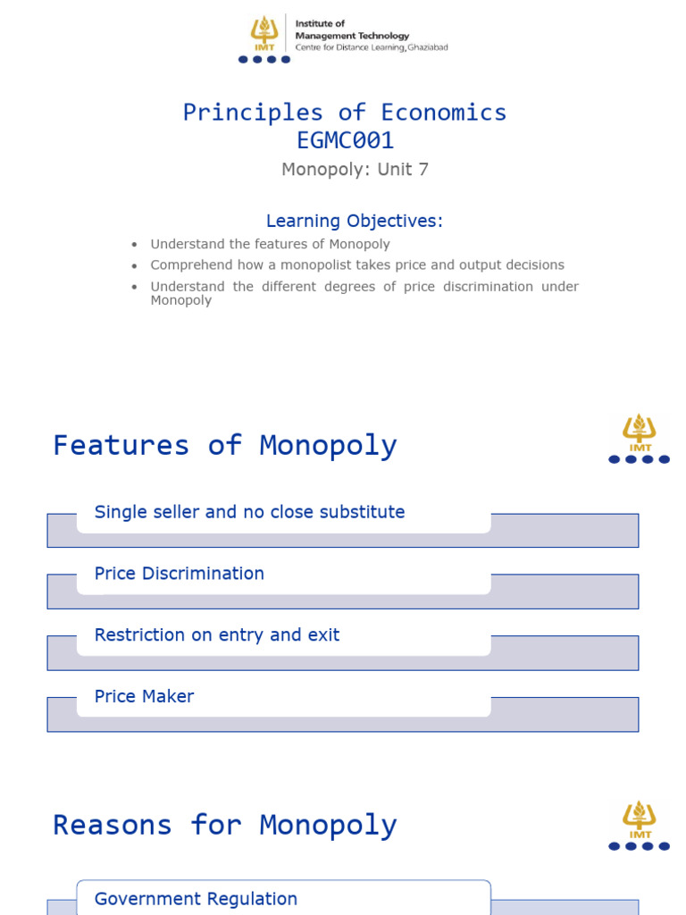 Unit 7 Monopoly | PDF | Monopoly | Average Cost