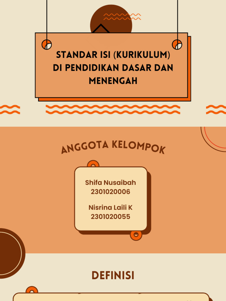 Standar Isi Kurikulum Nasional | PDF