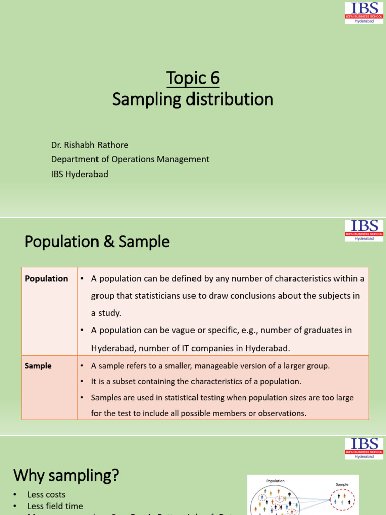 Sampling Distribution | PDF