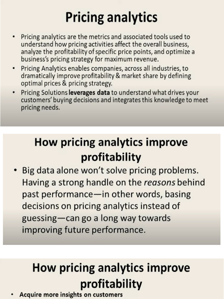 Demand Forecasting Price Analytics | PDF