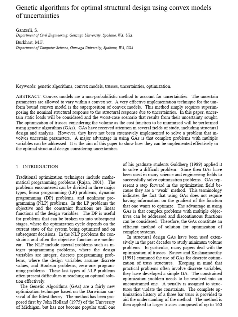 Genetic Algorithms | PDF