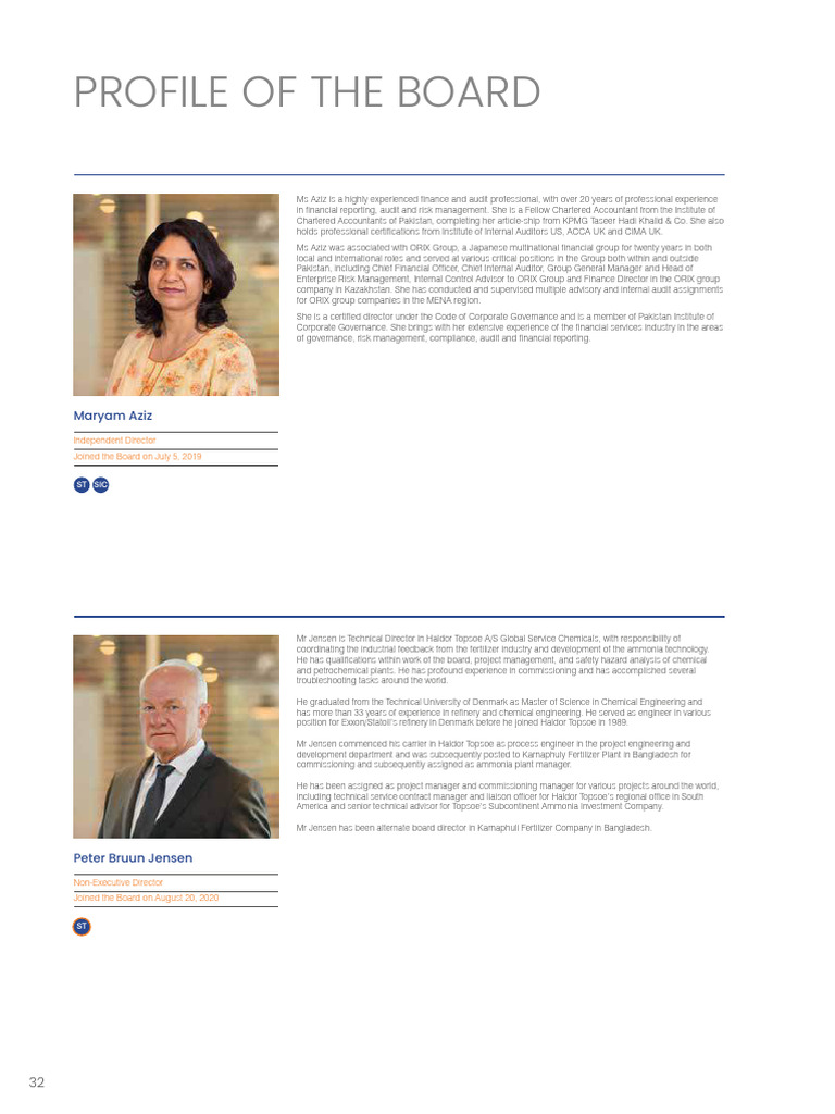 Profile of The Board: Maryam Aziz | PDF | Accountant | Internal Audit