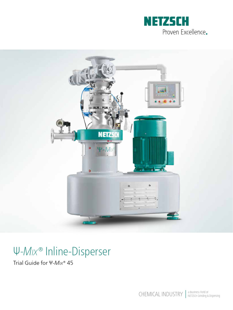 NETZSCH Inline-Disperser PSI-Mix TrialGuide en | PDF | Liquids | Pump