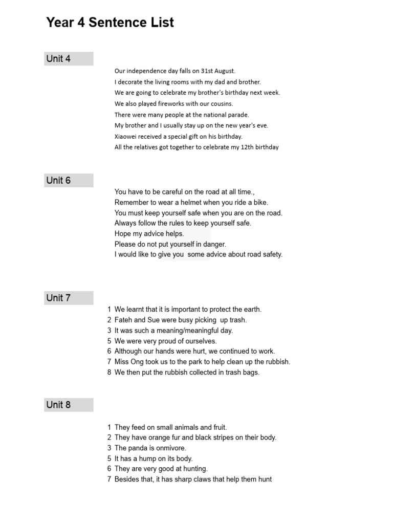 Year 4 - Get Smart 4 - Sheet11 | PDF