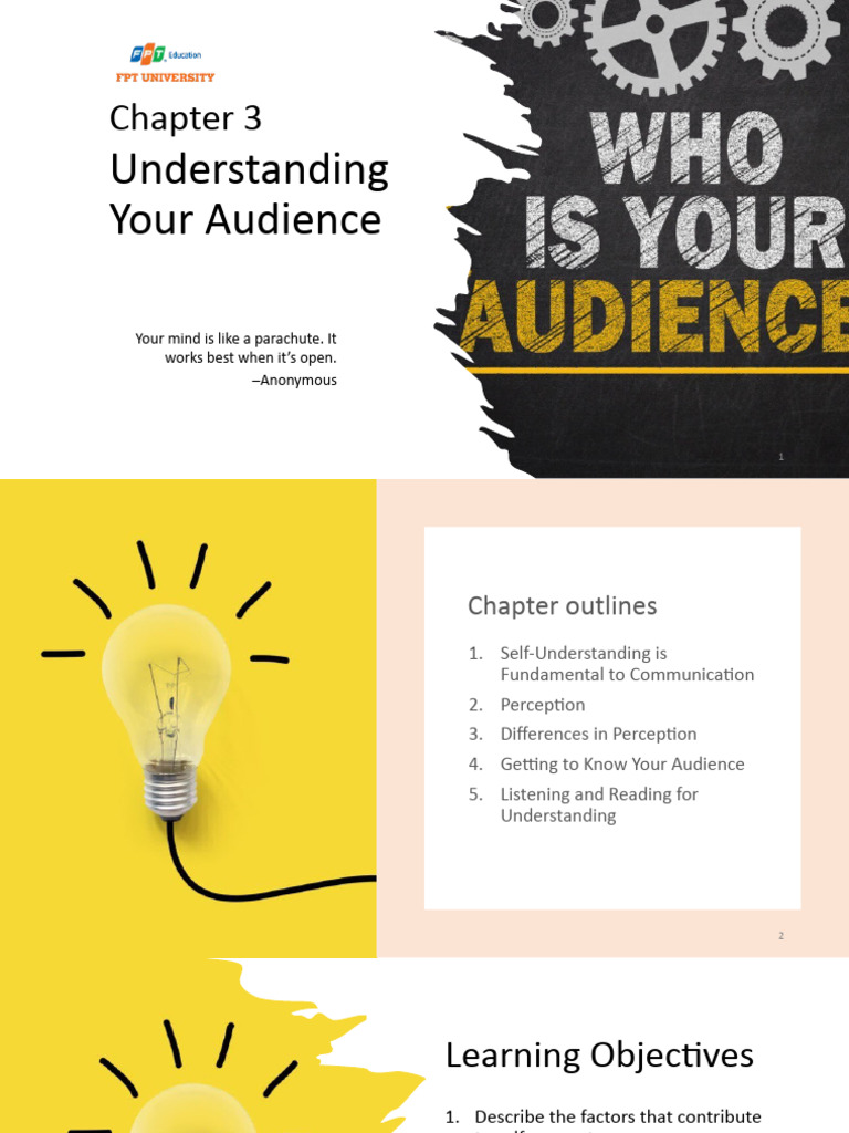 Chapter 3 - Understanding Your Audience | PDF