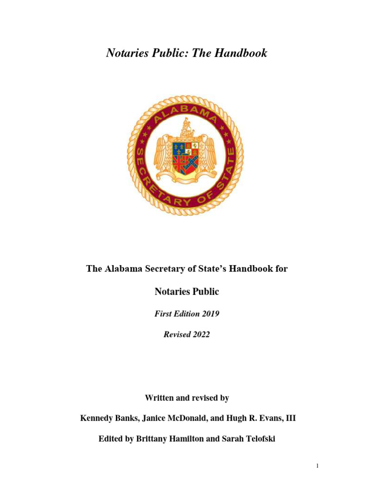 Notary Public Handbook | PDF