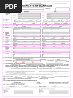 Certificate of Marriage Form No. 97 | PDF | Affidavit | Marriage