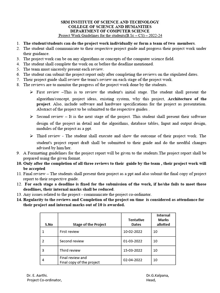 UG Project Guidelines-2024 | Download Free PDF | Information Technology ...