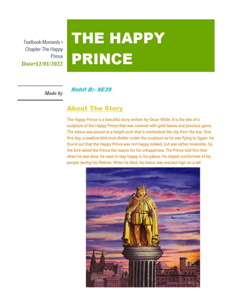 The Happy Prince | PDF | The Happy Prince And Other Tales | Oscar Wilde