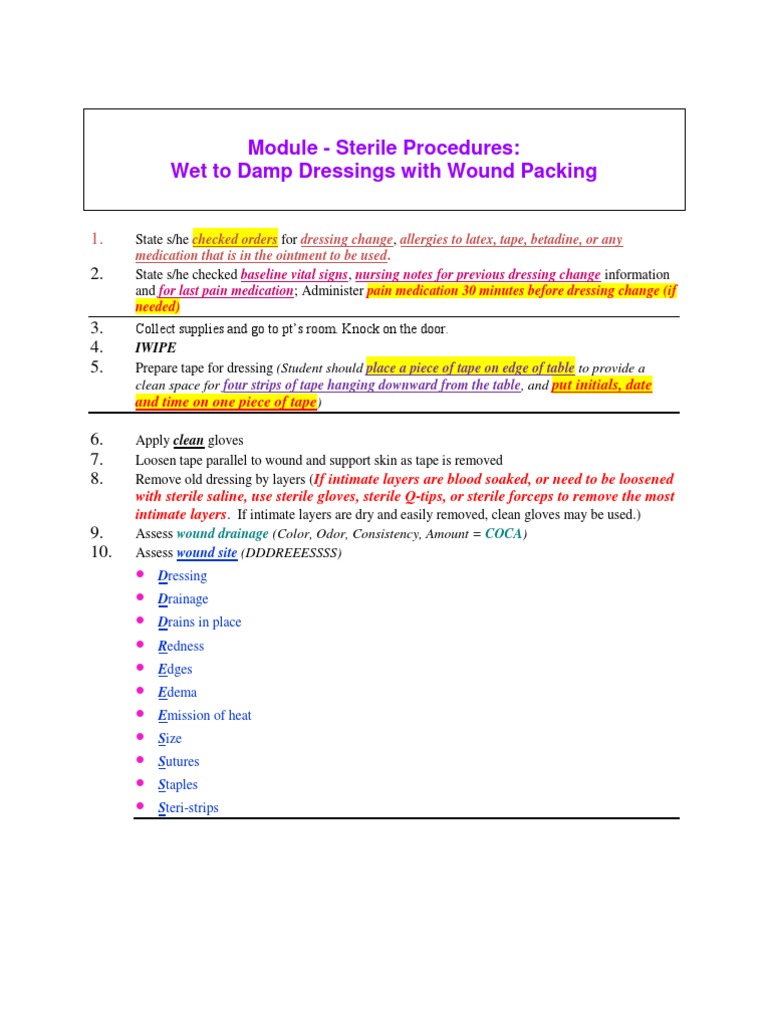 Wet To Damp Dressing | PDF | Wound | Medicine