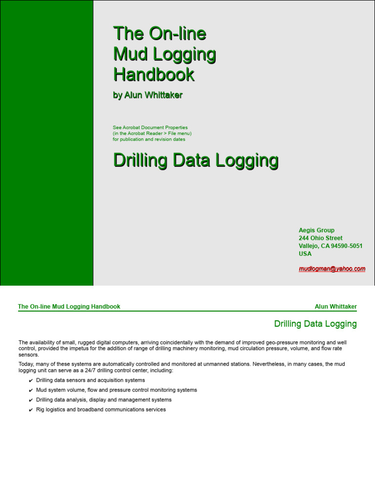 09 Drilling Data Logging | PDF