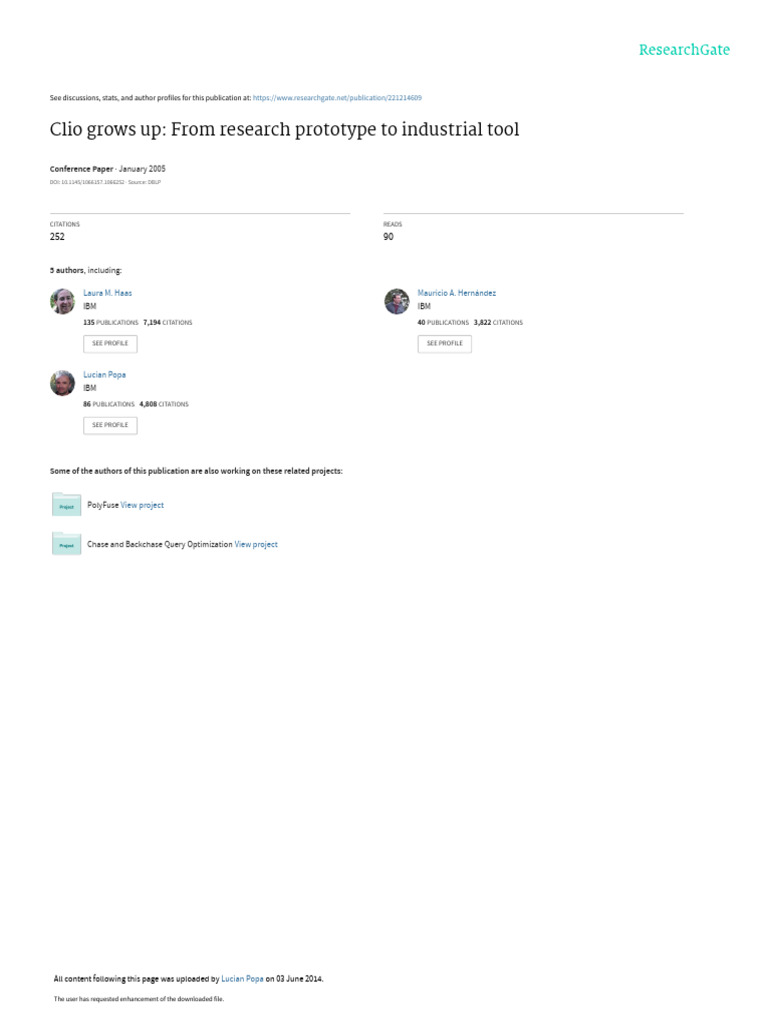 Reading - W3 CLIO | PDF | Xml Schema | Relational Model