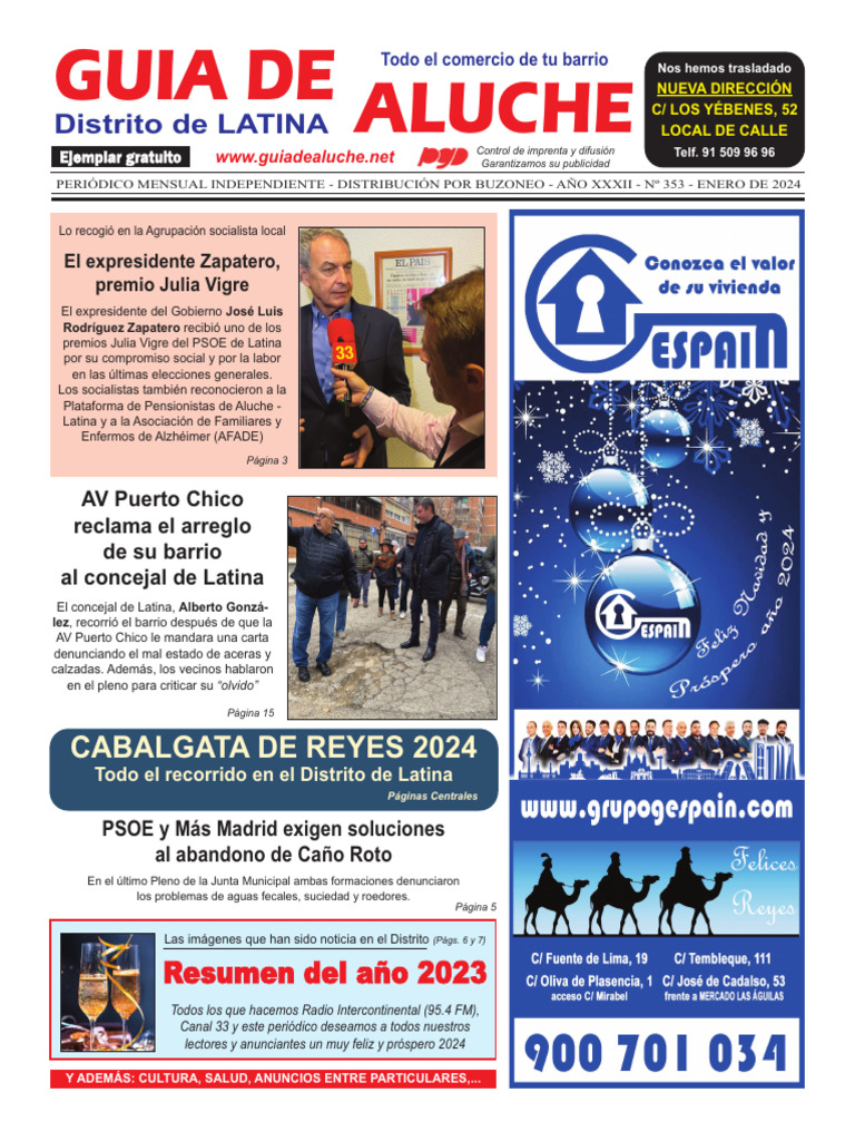 Guia Aluche Latina Enero 2024 | PDF