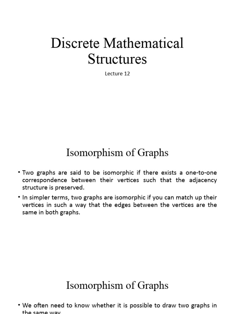 DMS-12 Graphs | PDF | Discrete Mathematics | Combinatorics