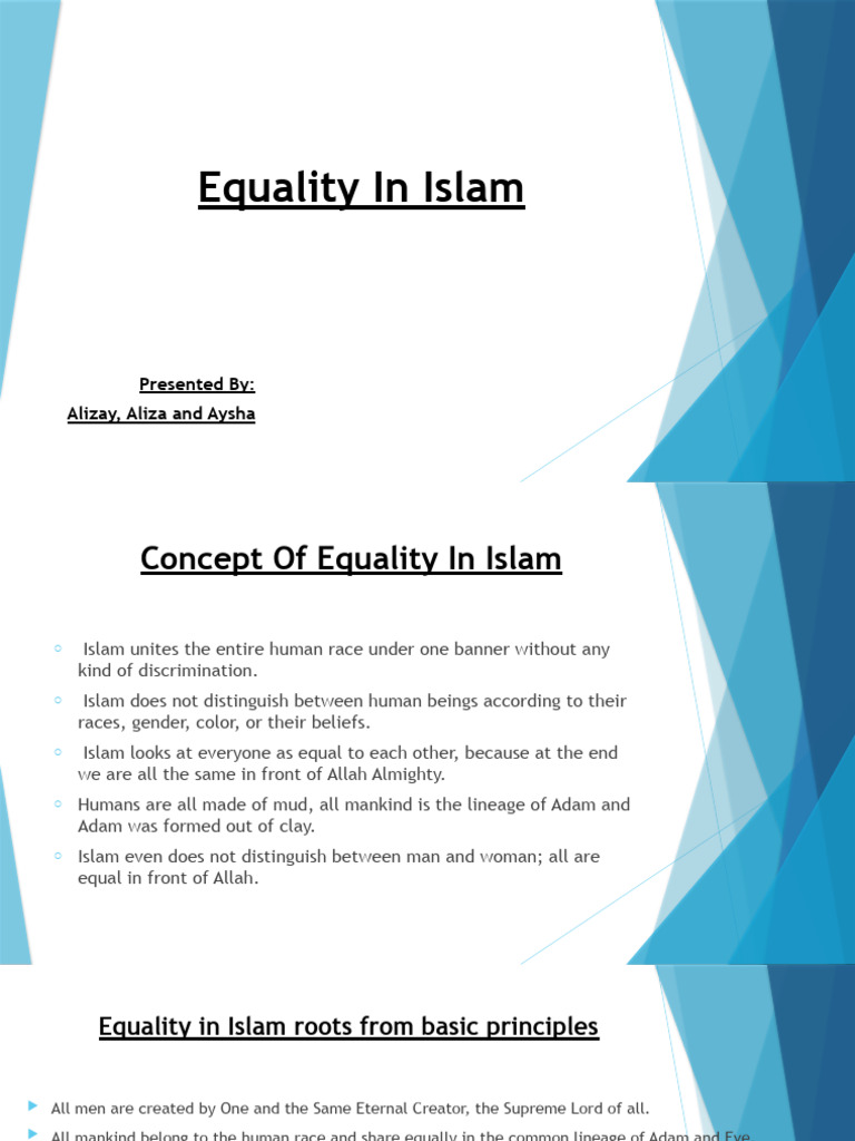 Equality in Islam | Download Free PDF | Social Equality | Muhammad