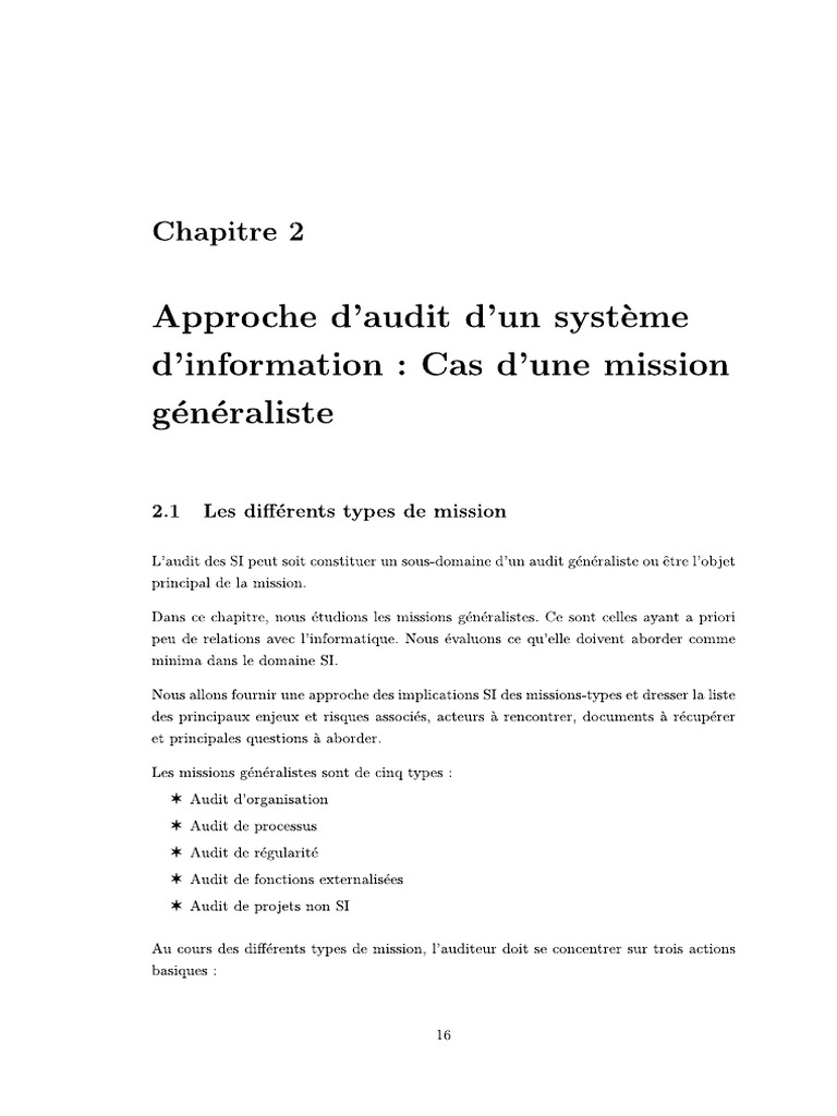 Audit Informatique Chap02 R | PDF