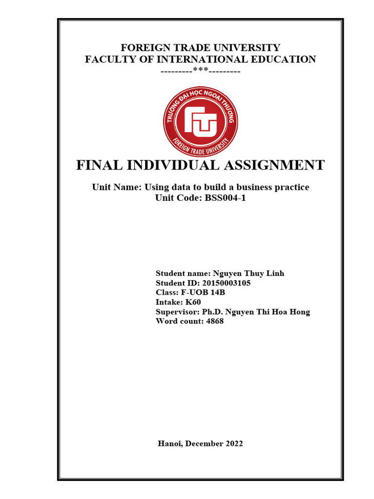 Final Assignment Using Data To Build A Bussiness Practice | PDF | Multicollinearity | Regression ...