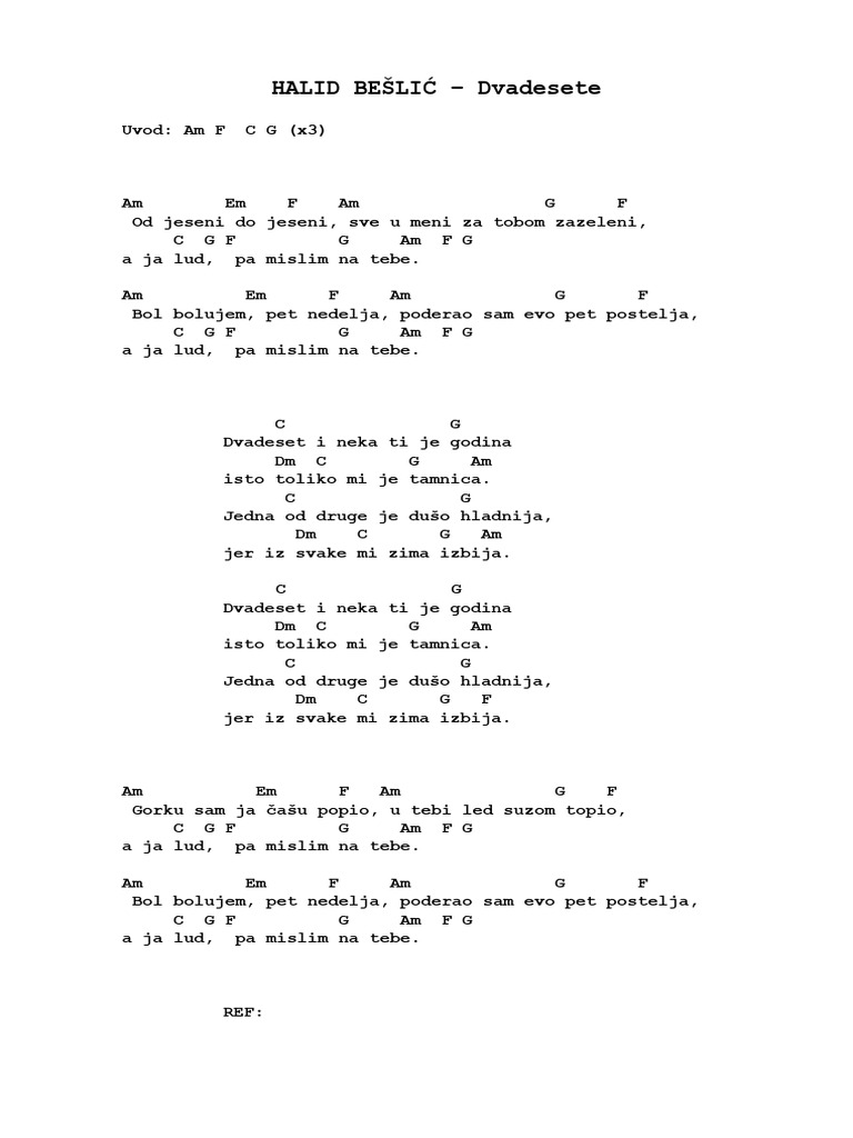 Halid Beslic - Dvadesete | PDF