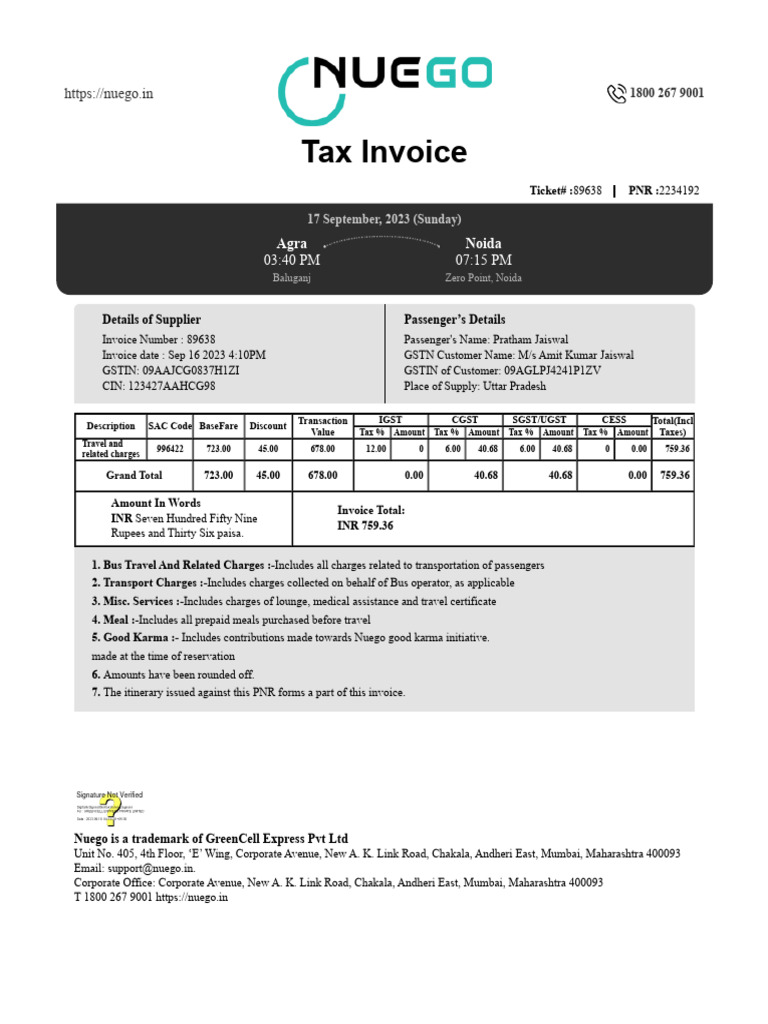 Tax Invoice: 03:40 PM 07:15 PM | PDF