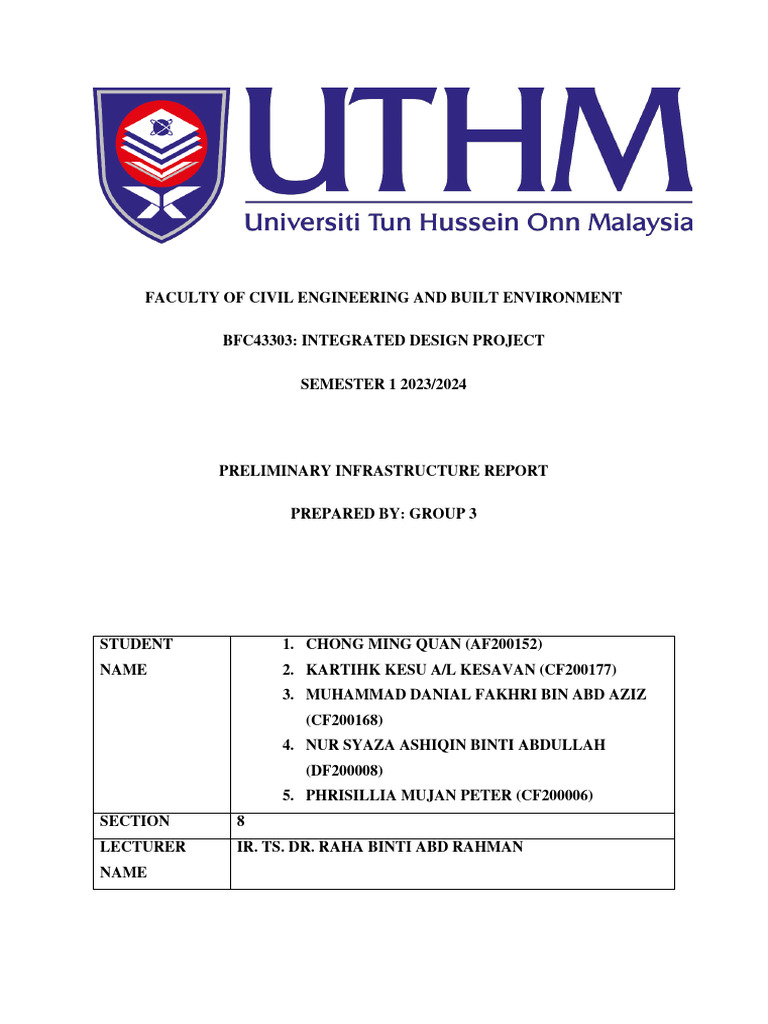 Preliminary Infrastructure Report | PDF | Business | Technology ...