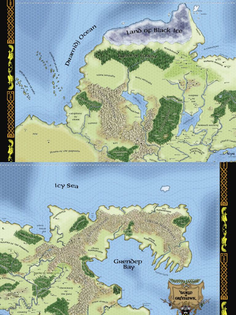 Dungeon Magazine - 118-121 Greyhawk Map - GRz9Zb | PDF | Chess | Chess ...