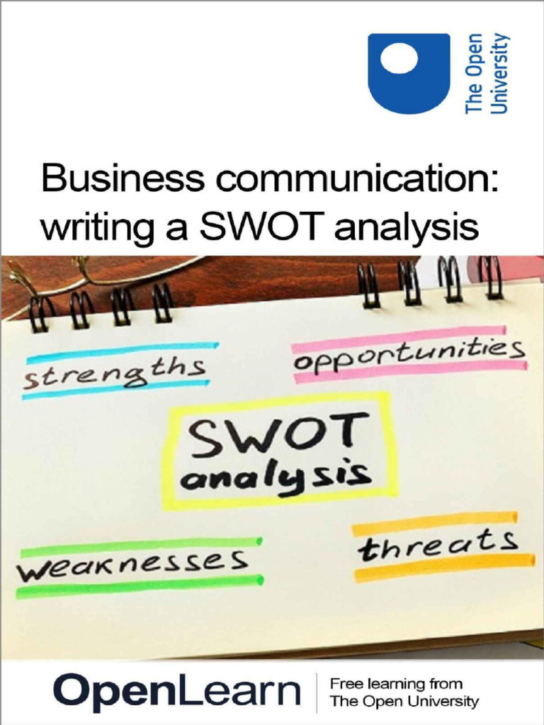 Business Communication Writing A SWOT Analysis (The Open University) | PDF | Swot Analysis | License