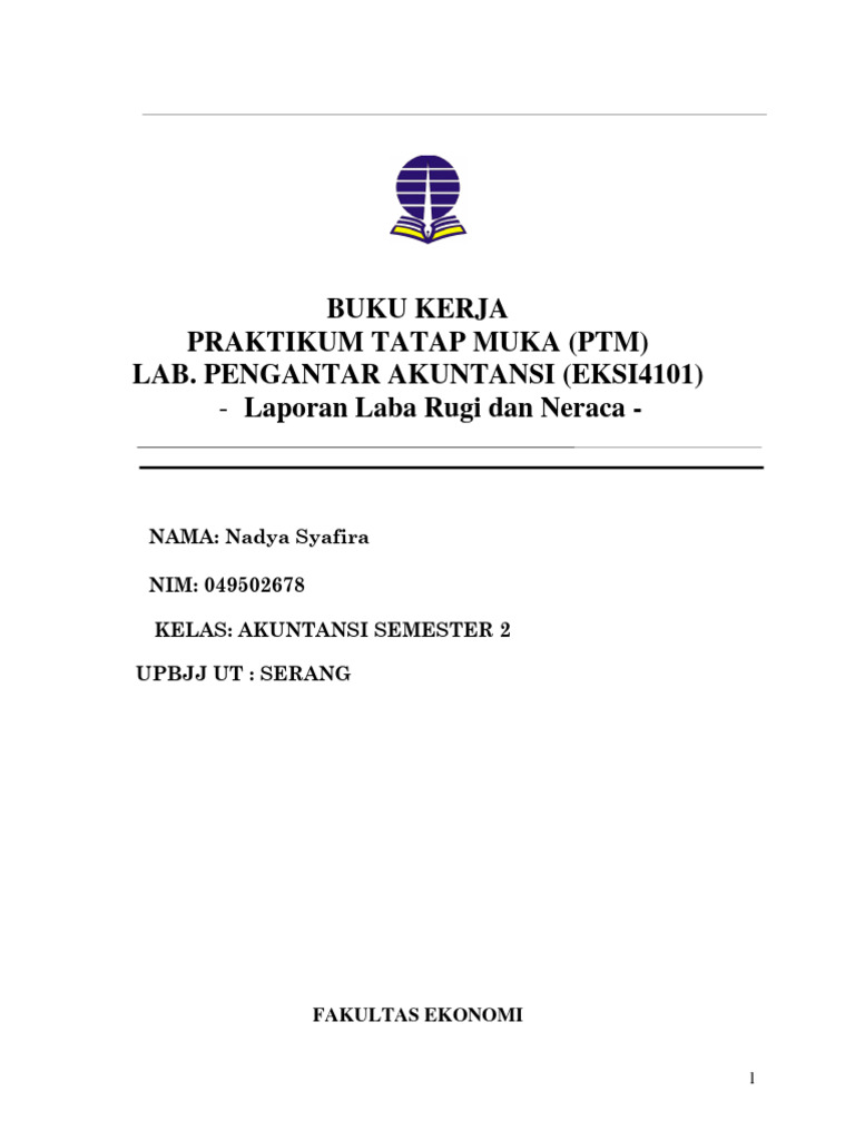 Kertas Kerja Akuntansi | PDF
