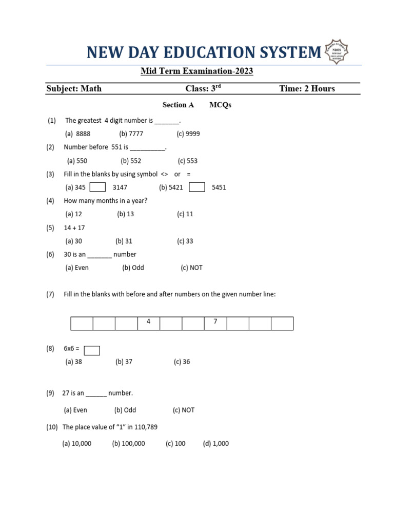 Class 3 Math-2 | PDF | Naming Conventions | Lexicology