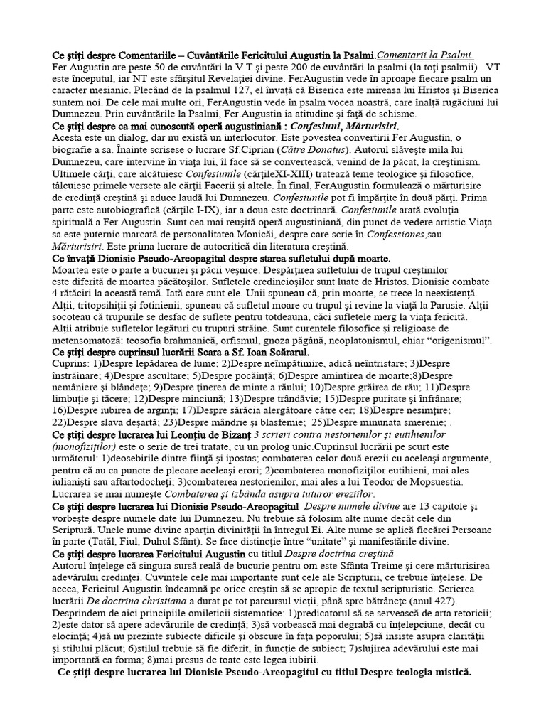 Conspect Patrologie | PDF