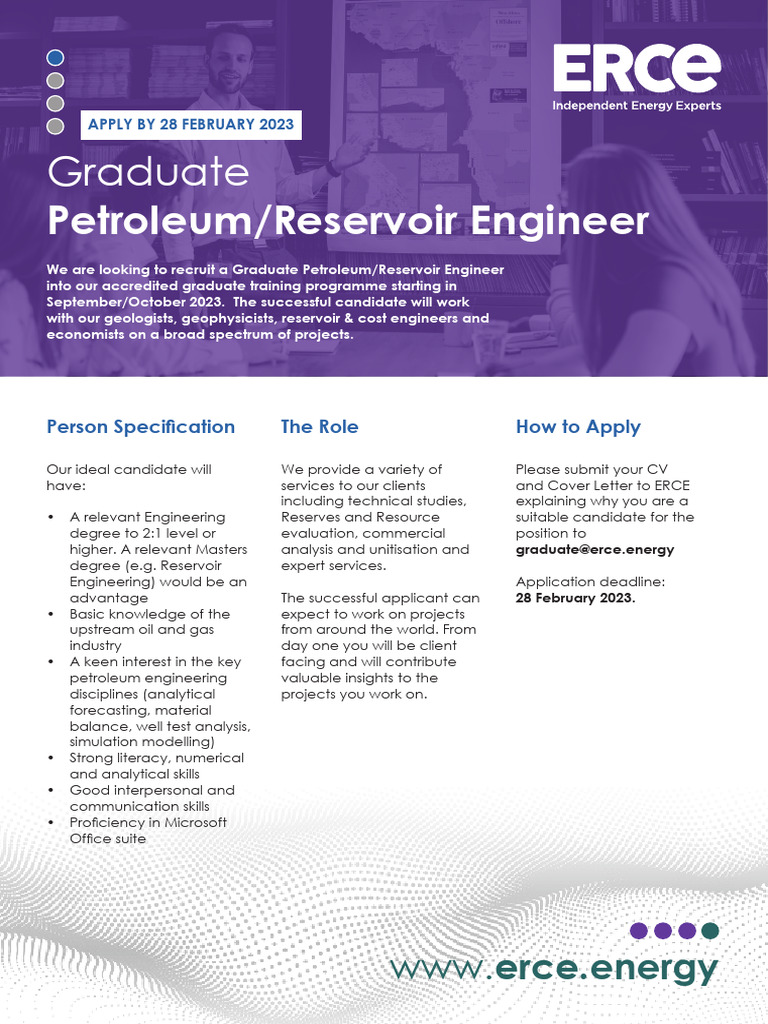 Graduate Petroleum Engineer Job | PDF