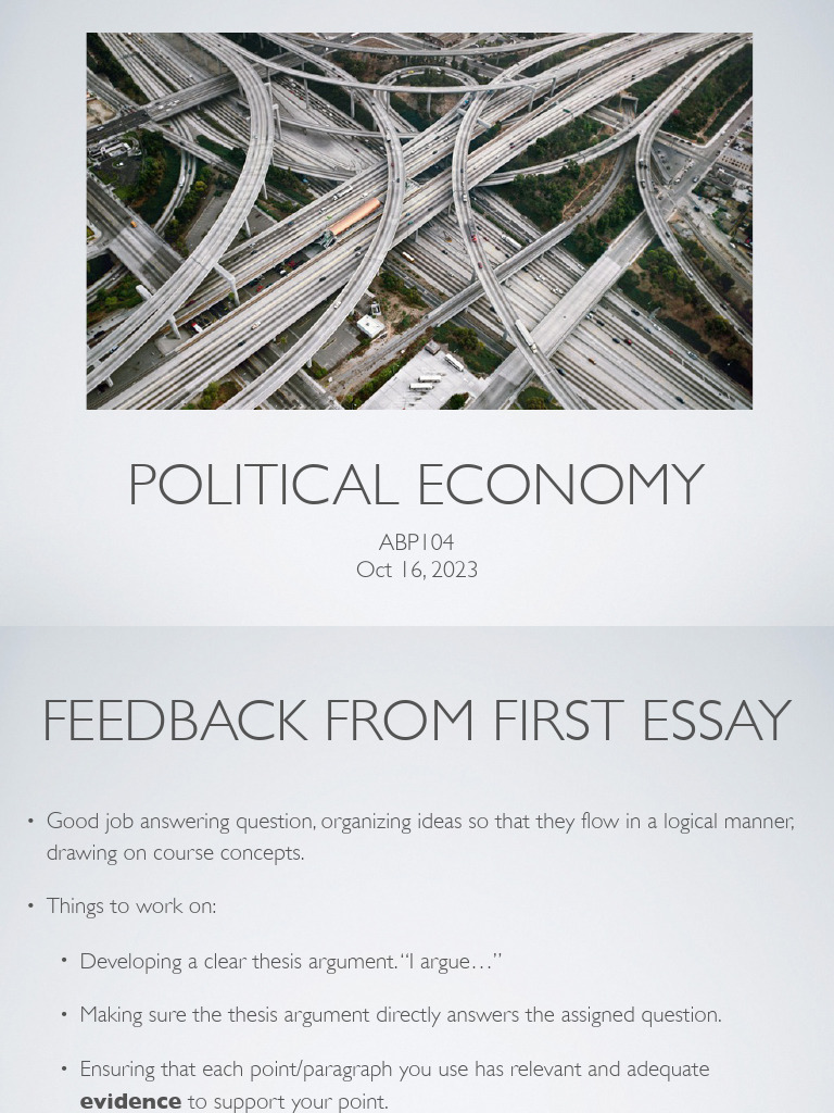 Unit 5 Slides - Political Economy | PDF