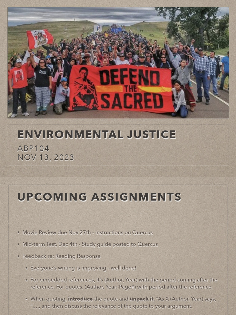 Unit 8 Slides - Environmental Justice | PDF