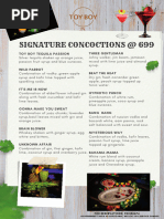 Torq03 - Corporate Rate Card | PDF | Cocktails | Drink