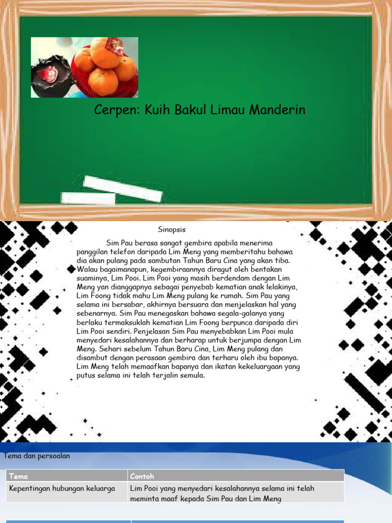 Cerpen: Kuih Bakul Limau Manderin | PDF